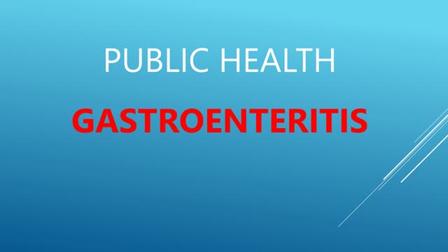 GASTROENTERITIS | PPTX
