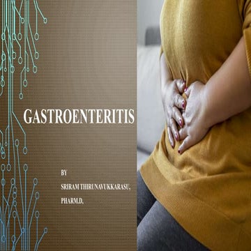 Gastroenteritis ppt | PPTX