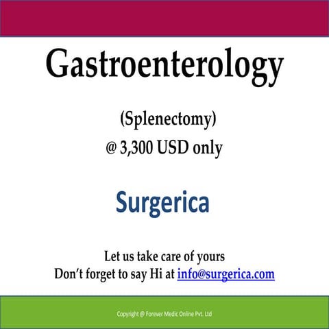 Gastroenterology ( splenectomy) | PPTX