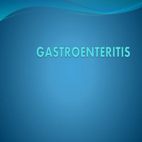 Gastroenteritis | PPTX