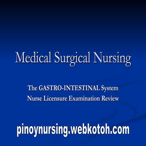 Gastrointestinal System | PPT