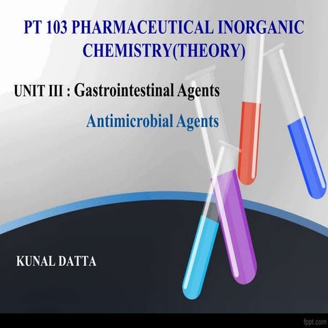 Gastrointestinal agents _ Antimicrobial.ppt