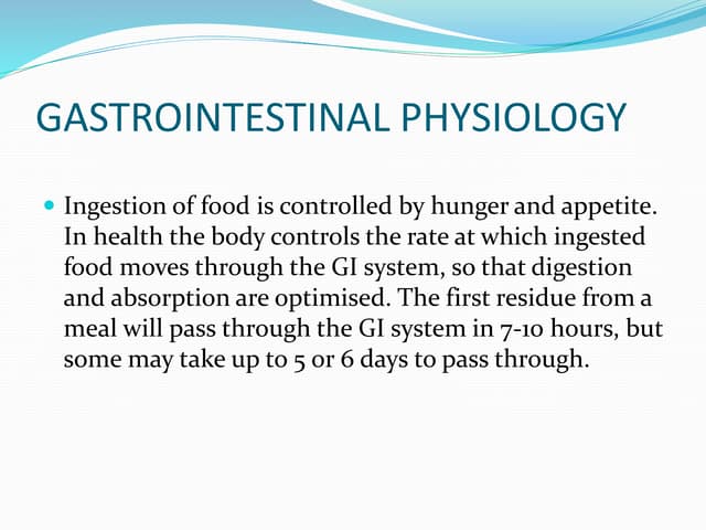 Movement in gastrointestinal tract | PPTX