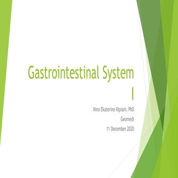 Gastrointestinal System I (1).pptxdrhdhdhft | PPT