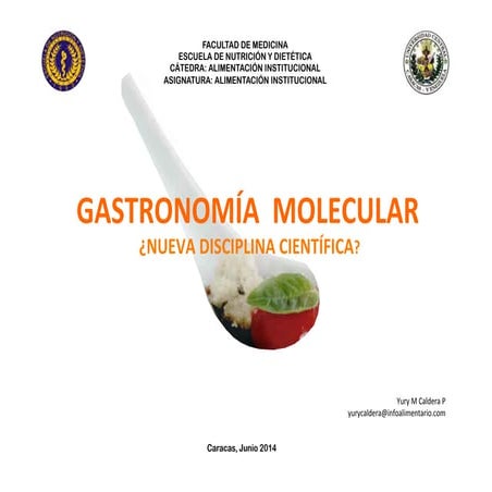 Gastronomia molecular | PDF