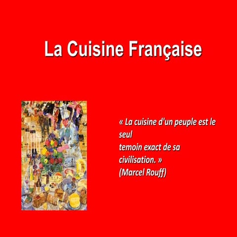 La cuisine française | PPTX