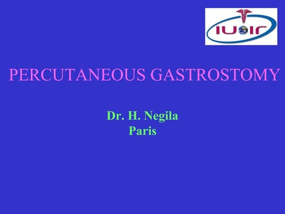 Gastrostomy | PPT