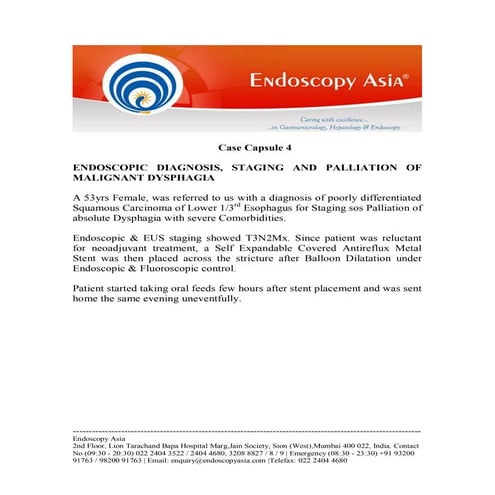 Enteral stenting | PPTX