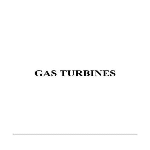 Gas turbine 1 | PDF