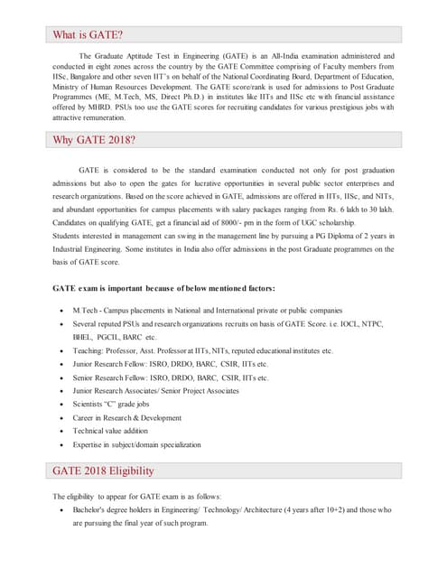GATE Exam preparation strategy | PPTX