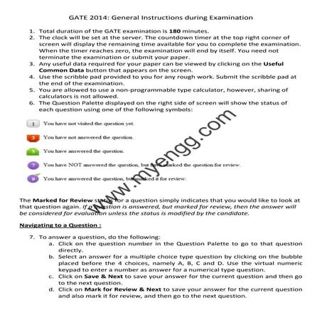 Gate 2014 paper | PDF