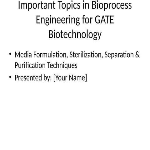 GATE_Biotech_Presentation with information of GATE | PPTX