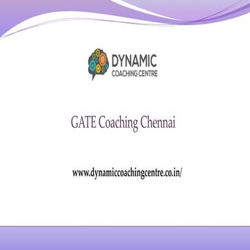 GATE Coaching Chennai | PPT
