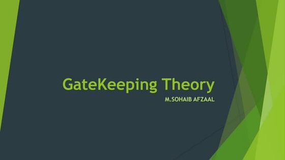 Gerbner’s model of communication | PPT