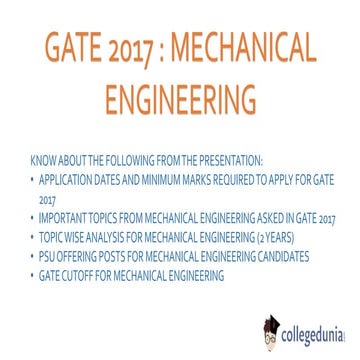 GATE Mechanical Engineering | PPTX
