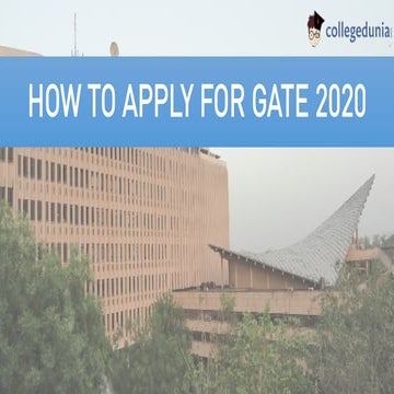 GATE 2018 Application Form - How to Apply | PPTX