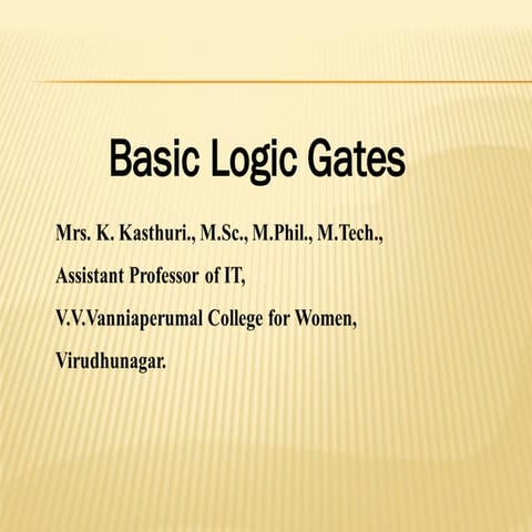 Basic Logic Gates in Digital Principles and Applications | PPT
