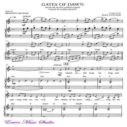 Gates of the dawn piano+violin | PDF