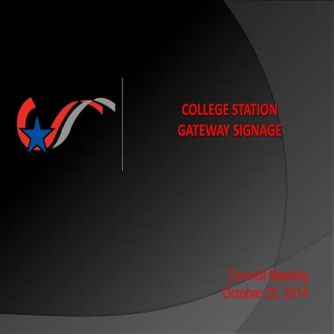 Gateway Signage | PPT