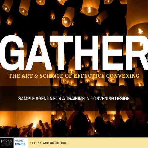 Gather Companion Material: A Sample Agenda | PPT