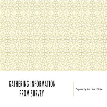Gathering Information from Survey for EAPP .pptx