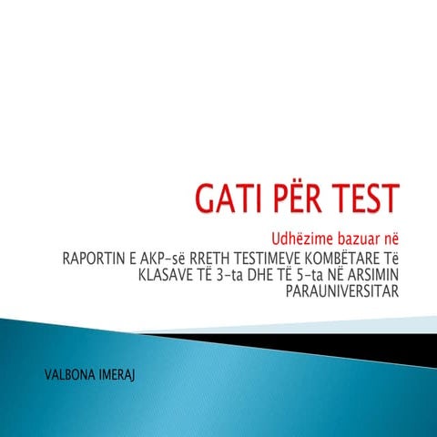 Modele testesh per kl i | PDF