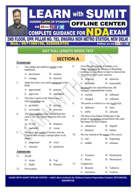 Gat sample-test-02 | PDF