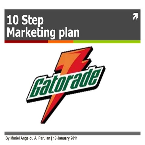 Print ad product marketing plan-Gatorade | PPTX
