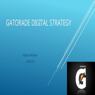 Gatorade final presentation | PPTX