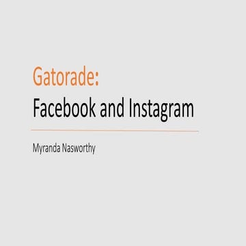 Gatorade success | PDF