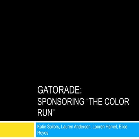 Gatorade's The Color Run | PPT