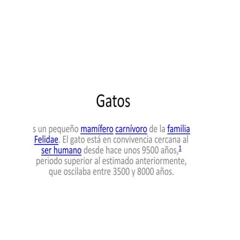 Gatos | PPTX