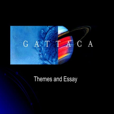 Gattaca Essay Writing Power Point | PPT