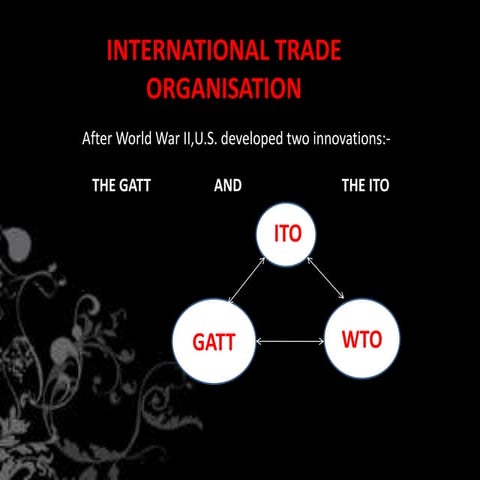 GATT & WTO and implications of them | PPT