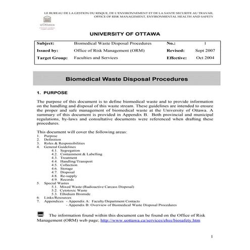 Disposal of sharp wastes(BIO MEDICAL WASTE MANAGEMENT) | PPTX