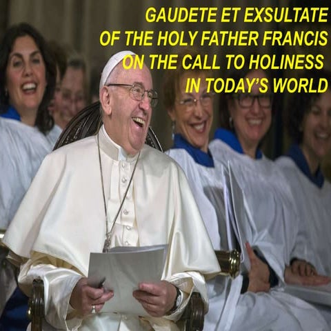 Gaudete exultate ch 1 | PPTX