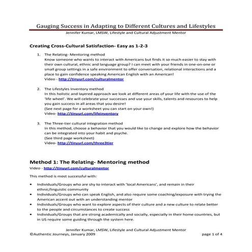 Gauging Success Worksheets | PDF