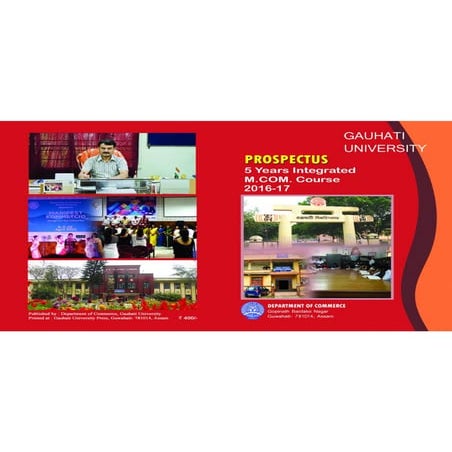 Gauhati university prospectus 2016 17 educationiconnect.com 7862004786 | PDF