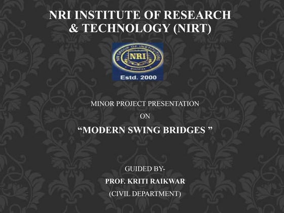 Construction methods of Bridges and its types | PPTX
