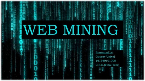 Web mining | PPTX