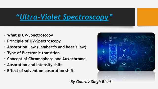 Solvents and solvent effect in UV - Vis Spectroscopy, By Dr. Umesh Kumar sharma and Susan Jacob ...