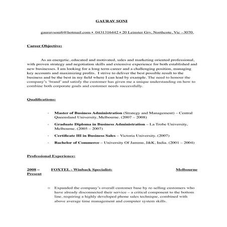 Gaurav resume, 2016 pdf | PDF