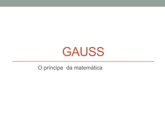 Gauss Matematica