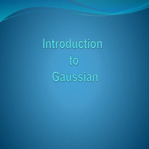 Gaussian | PPTX