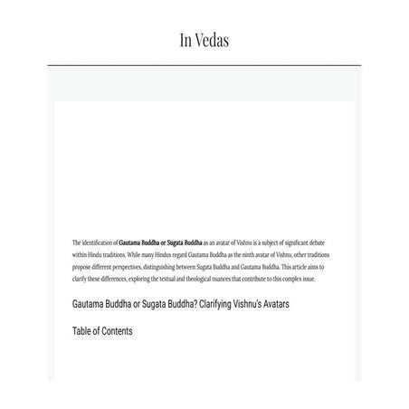 Gautama Buddha or Sugata Buddha? Clarifying Vishnu's Avatars.pdf