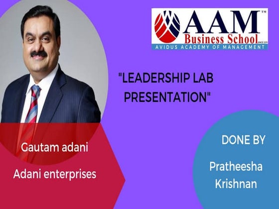 Organizational structure of Adani | PPT