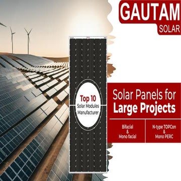 Gautam Solar's Technically Advanced Solar Panels | PDF