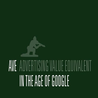 PR Advertising Value Equivalent (AVE) in the Age of Google | PPT