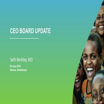 CEO Board update June 2019 | PPTX