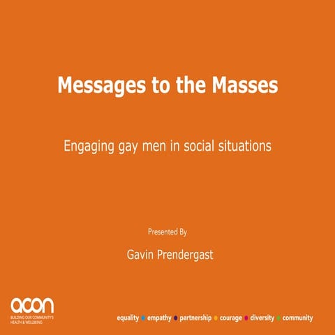 Getting Messages To The Masses | PPT
